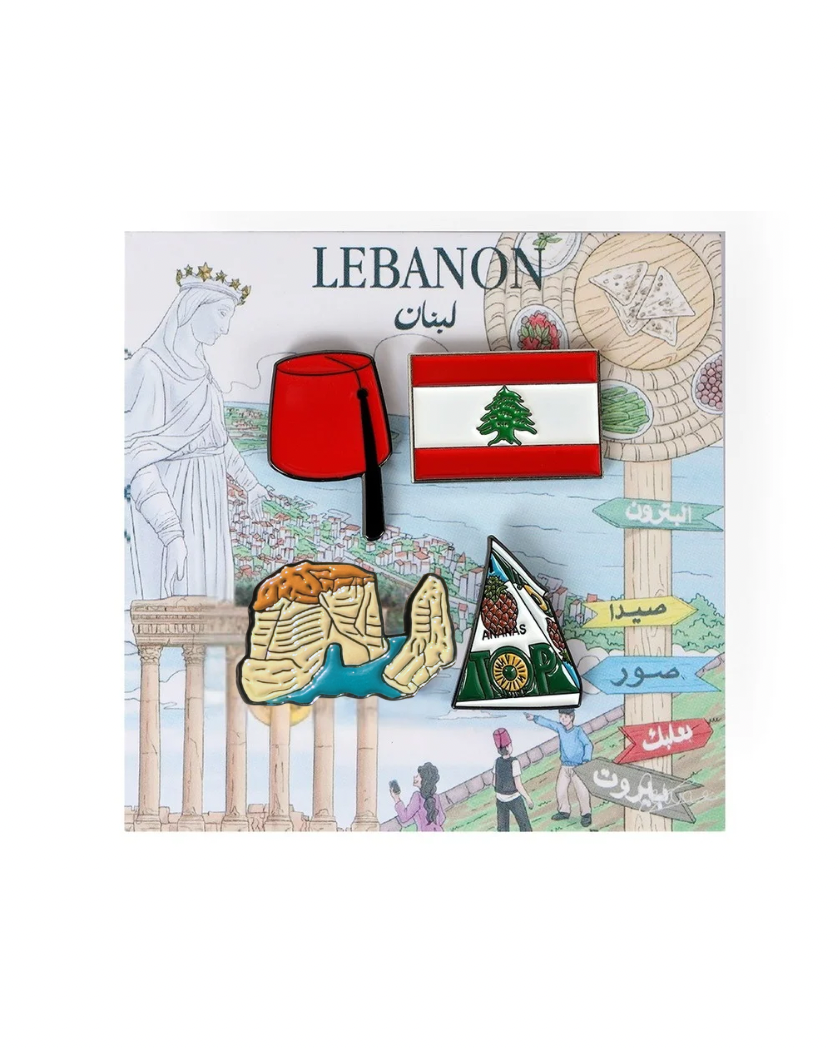 Lebanon Pin Pack – Luxury Collectible Pins Inspired by Lebanese ...